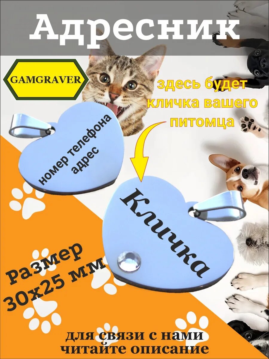 Адресник для животных