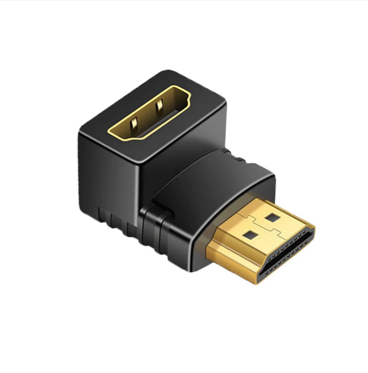 Переходник-адаптер HDMI M-F угловой разъем Smartbuy A111 (черный)