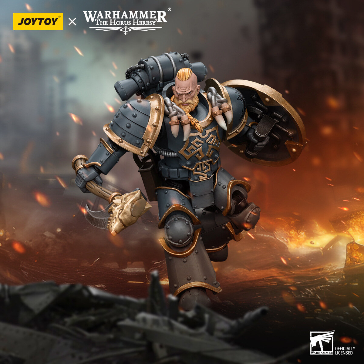 JOYTOY Dark Source Warhammer Horus Heresy Space Wolves Grey Squad 1:18 подвижный солдат креативная фигурка