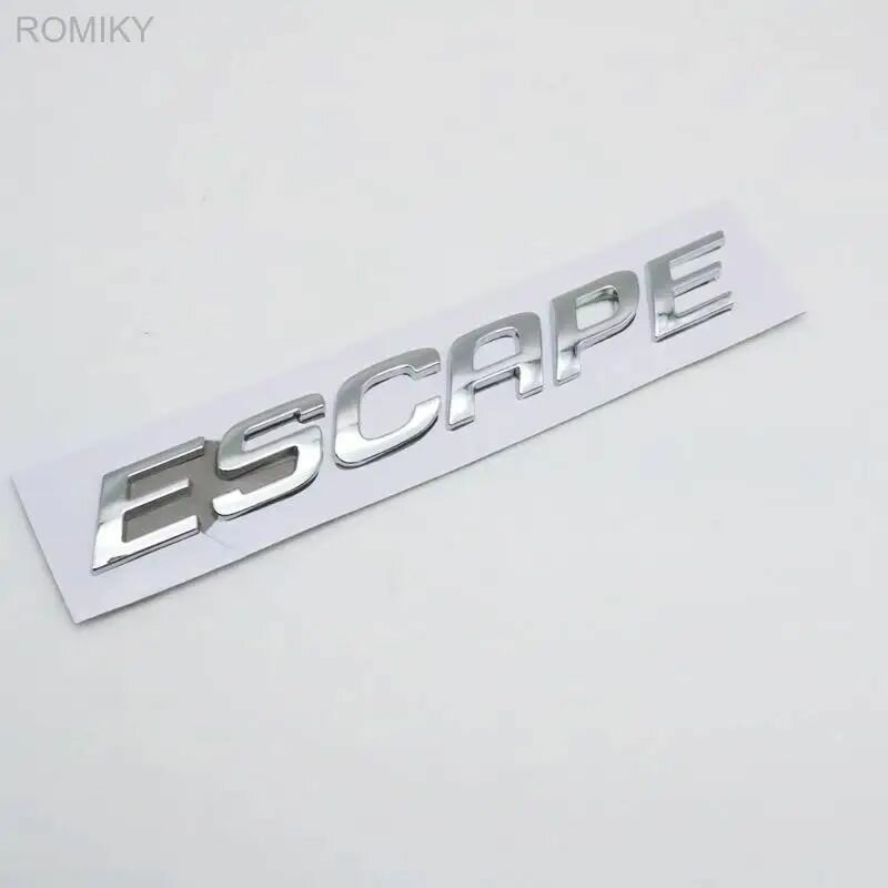 17.5x2.2cm Серебро ESCAPE logo-Английский алфавитный знак Ford, значок багажника, наклейка на задней стороне автомобиля