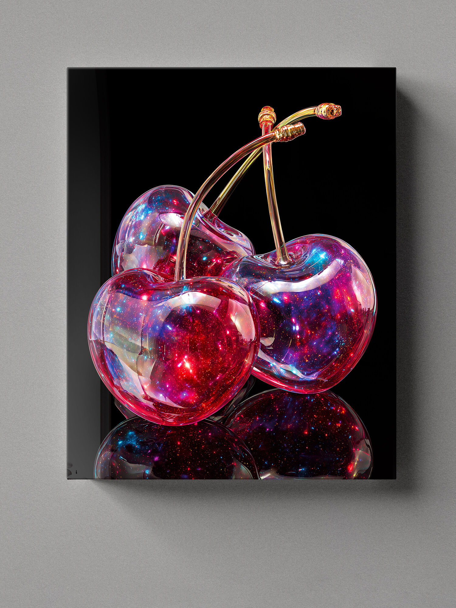 Картина Postermarket "Вишня" стекло, цифровая печать, 40х50 см,