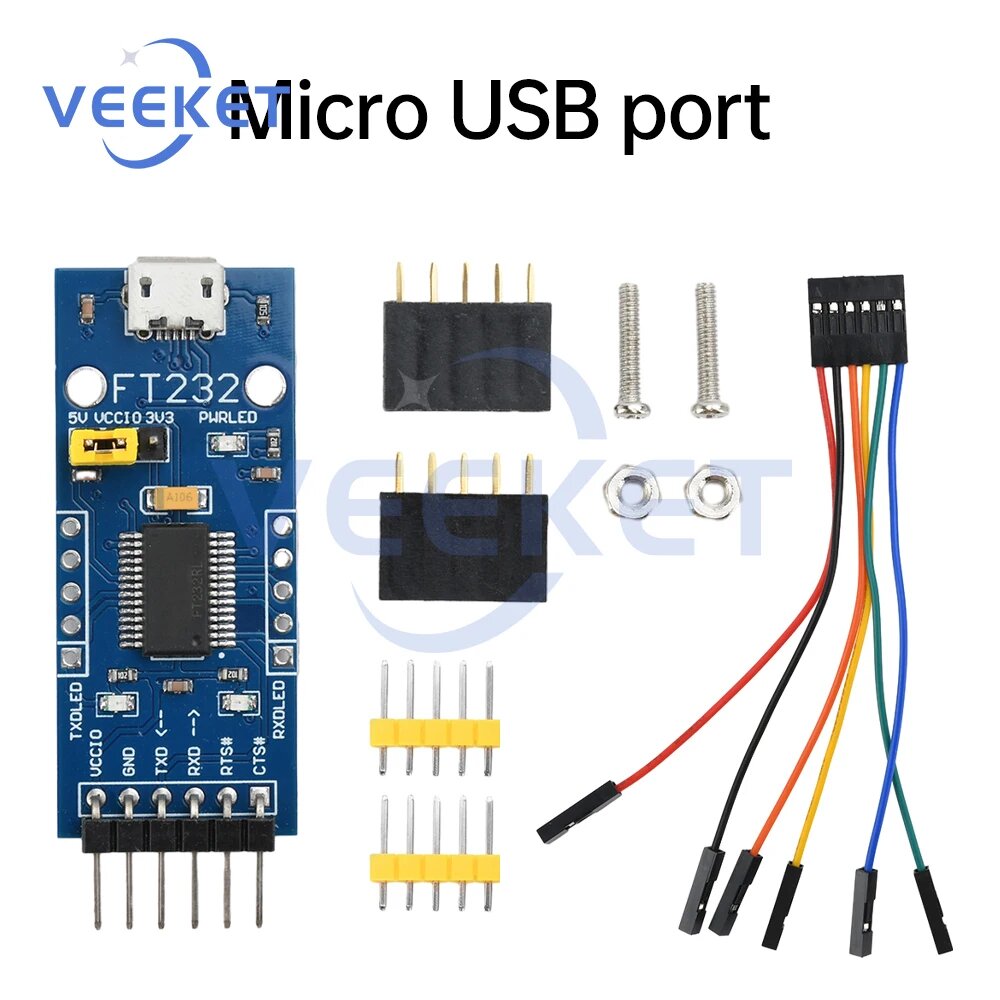 FTDI FT232RL USB к Micro USB TTL Модуль Адаптер