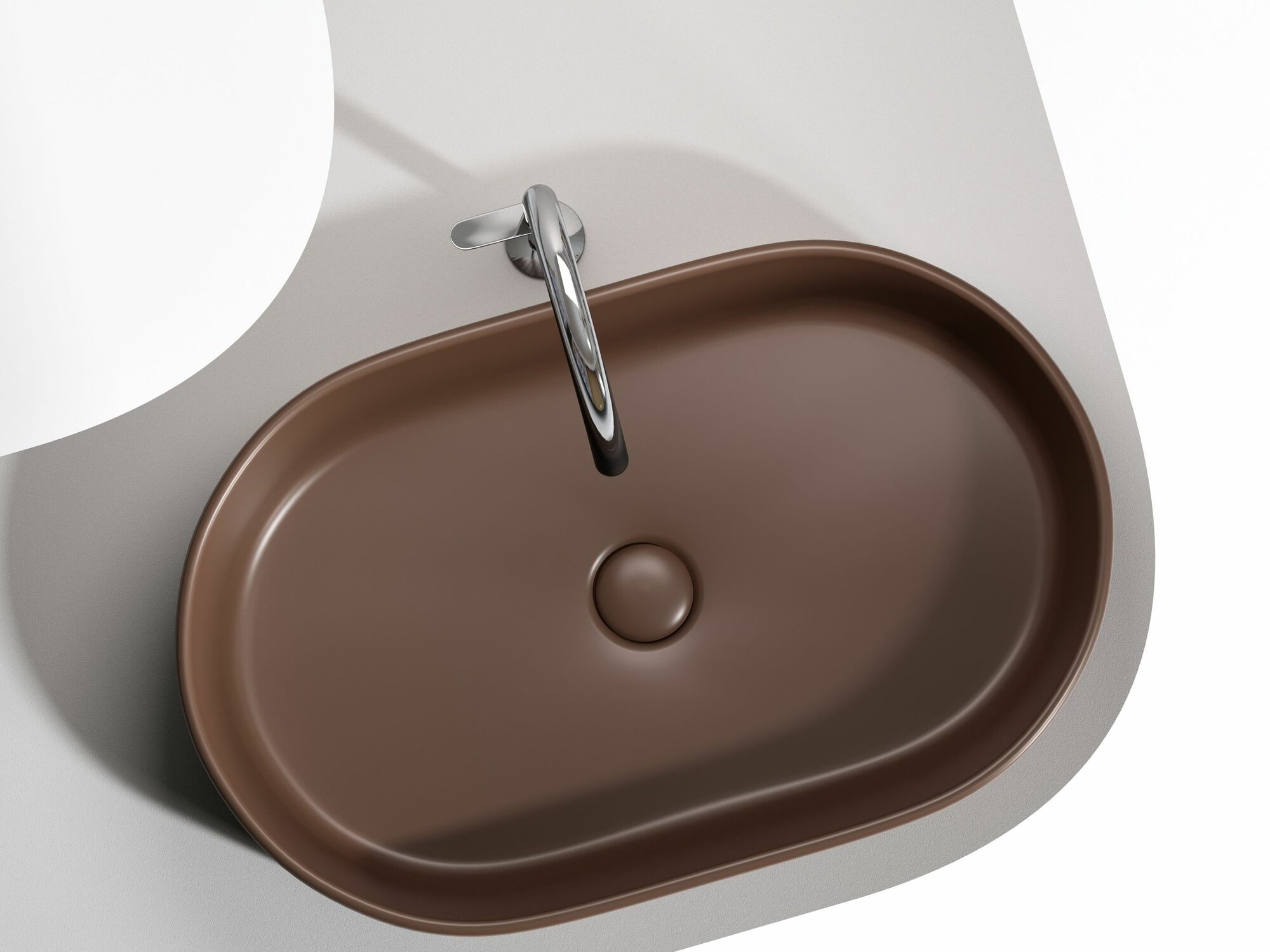 Мебельная раковина Ceramicanova Element 60 CN6048MDB тёмно-коричневый матовый