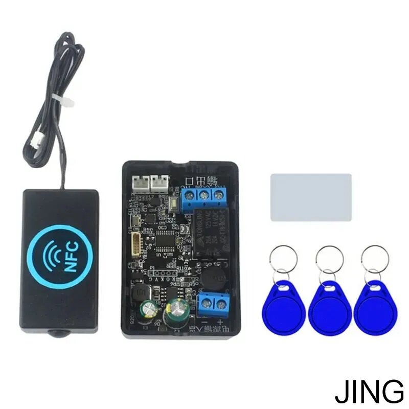 Контроллер доступа с отпечатком пальца и NFC / Модуль управления электрическим замком / Считыватель IC-карт / Реле управления