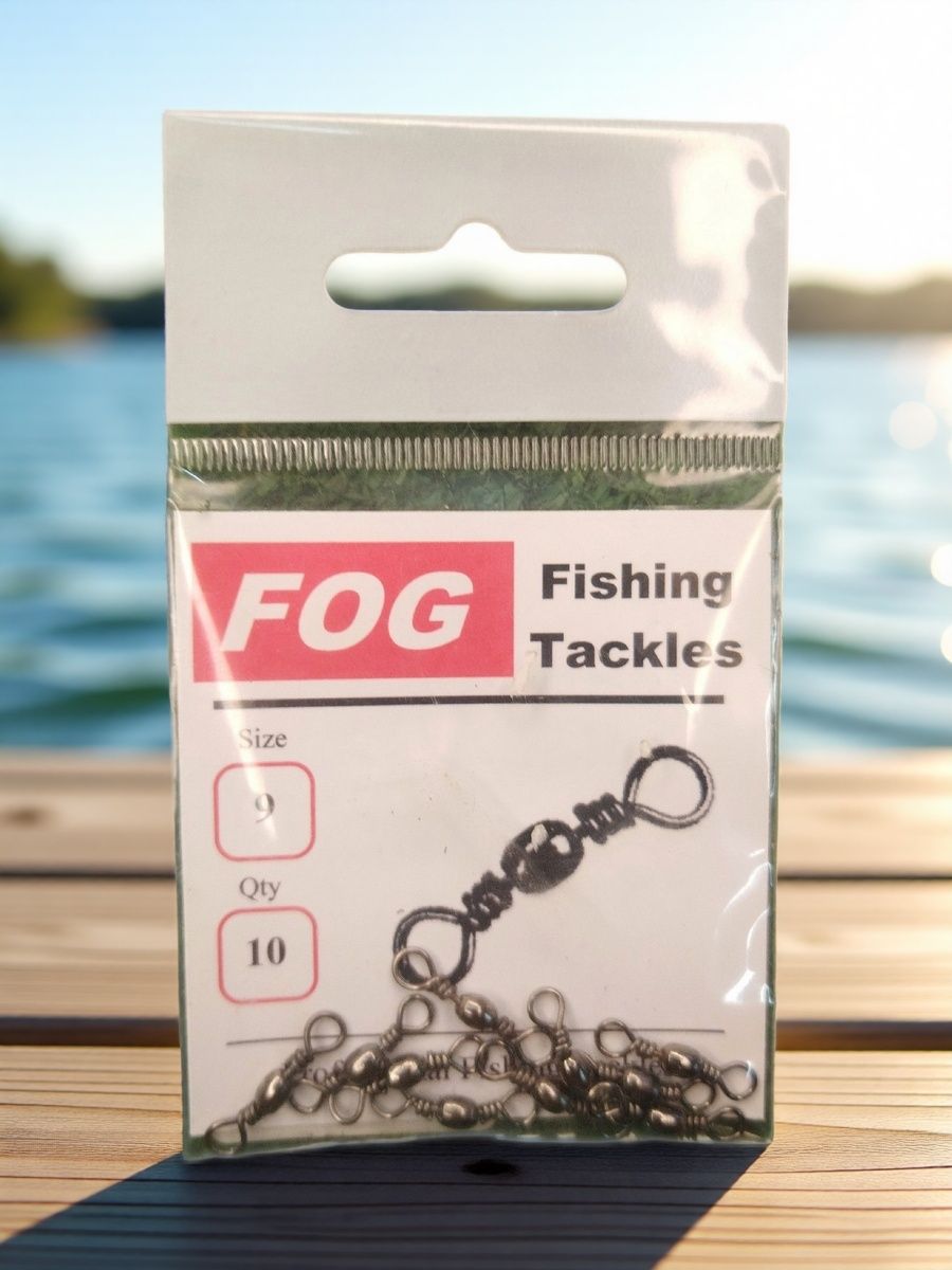 Вертлюг рыболовный FOG Fishing Tackles размер 9 (уп. 10 шт.)