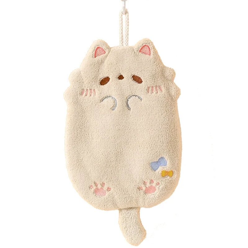 Подвесное полотенце Tanuki с героями мультфильмов коралловый C012 Khaki 1PCS