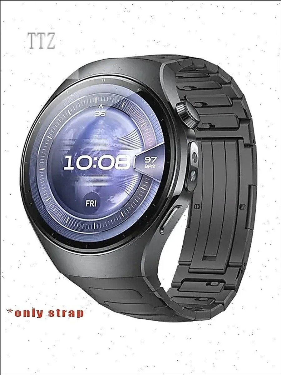Для часов Huawei watch 5 46 мм роскошный титановый ремешок без пробелов металлический ремешок
