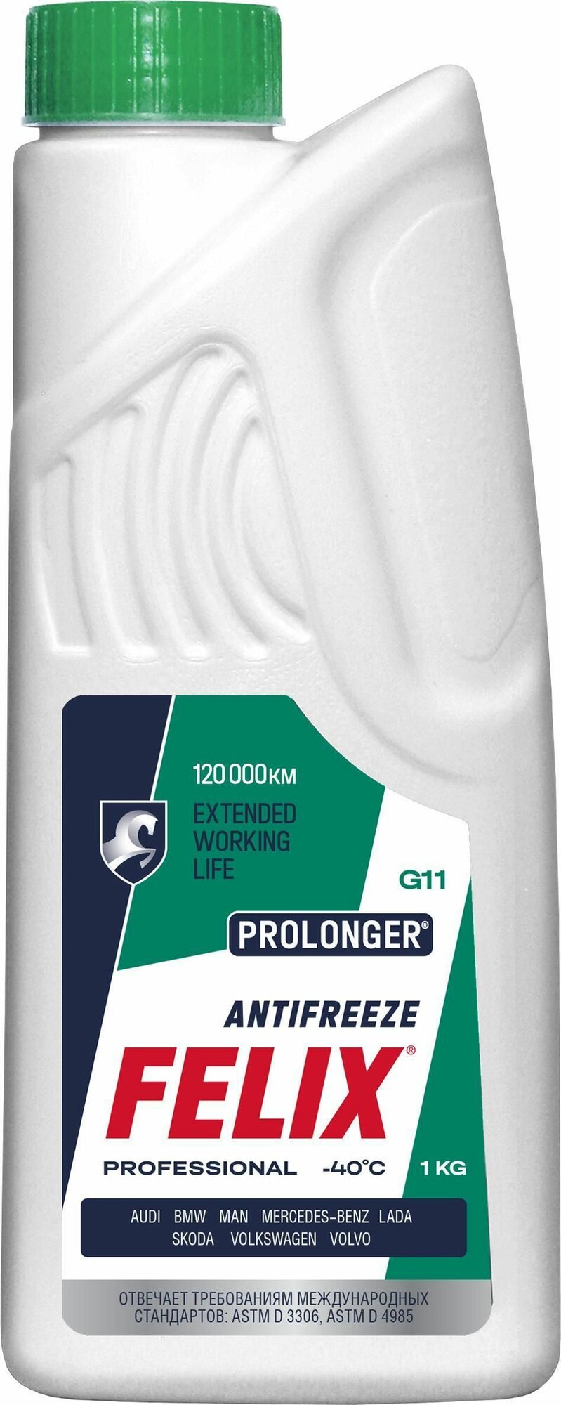 Антифриз FELIX 430206030 PROLONGER-40 G-11 зеленый 1кг