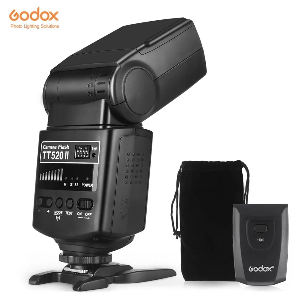 Универсальная вспышка Godox ThinkLite TT520 II + синхронизатор 433 МГц