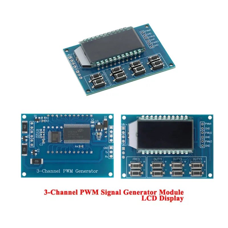 Генератор сигналов PWM Your Cee 1Гц-150кГц 3.3В-30В 3Way LCD Display