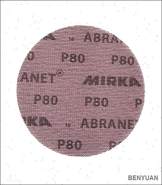 Сетчатый абразив Mirka Abranet, шлифовальный круг 125 ммP80, набор 5шт, сухая шлифовка без пыли