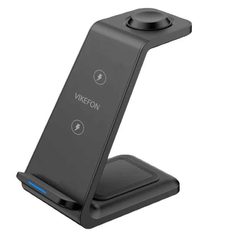 Беспроводное зарядное устройство VIKEFON 3 в 1 для Samsung Galaxy S23 S22 Ultra Watch 6/5/4 Active 1 2 Buds 2 Pro, быстрая зарядная станция
