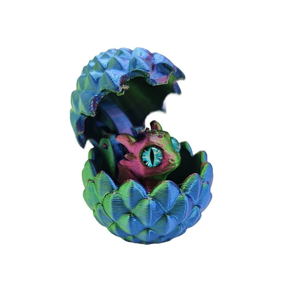 Набор игрушек "Дракон и яйцо", 3D-печать, PLA, 5 см