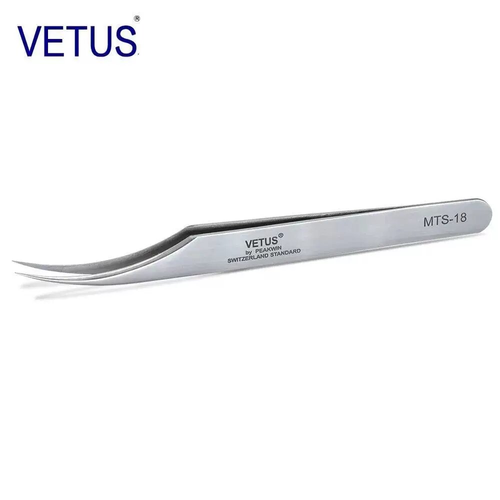 VETUS MTS-18 Нержавеющая сталь для наращивания ресниц с пластиковым контейнером для профессионального использования