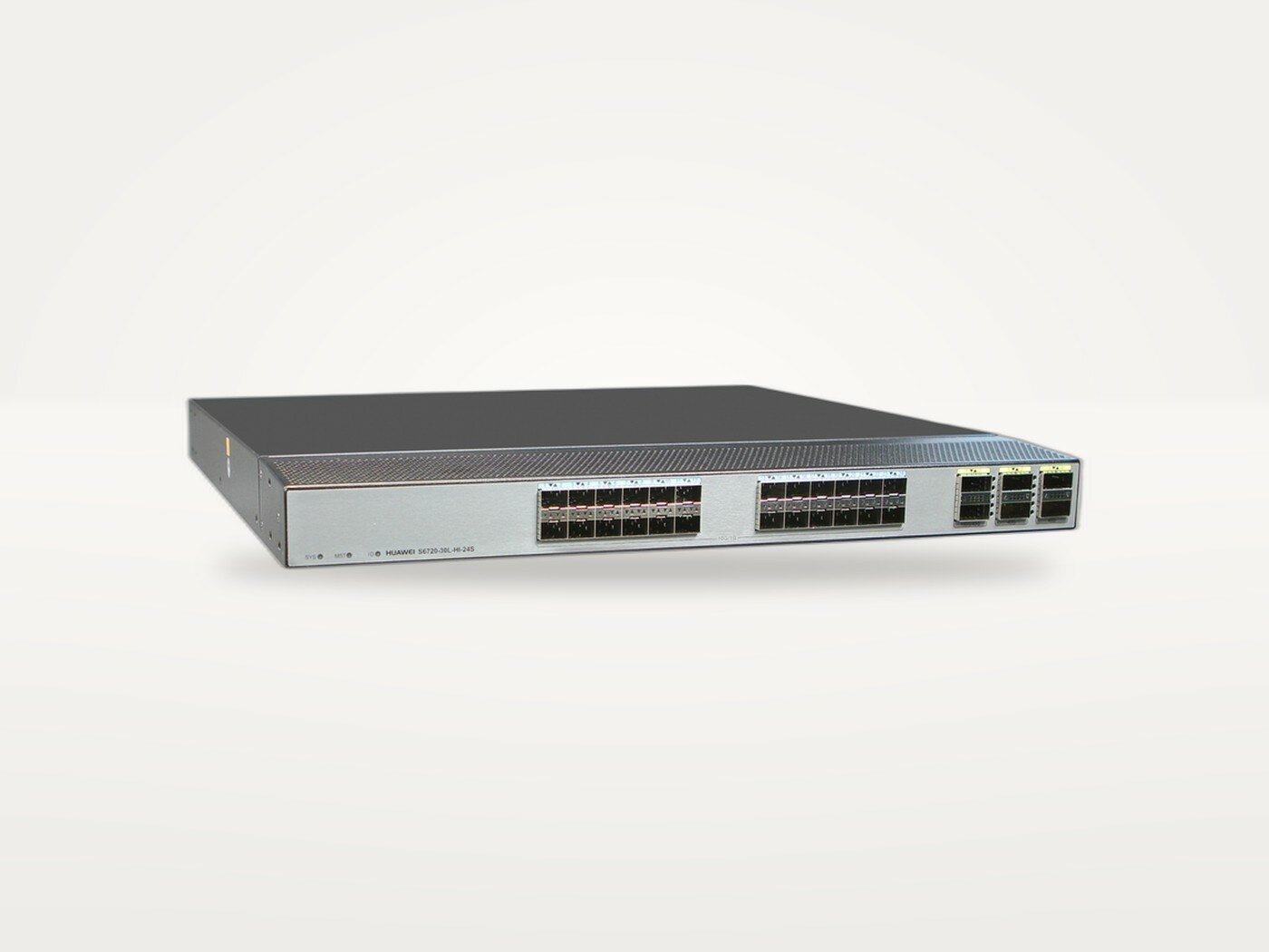 Коммутатор HUAWEI S6720-30L-HI-24S 24x10GE SFP+, 4x40GE QSFP+, 2 x 100GE QSFP28; without power module