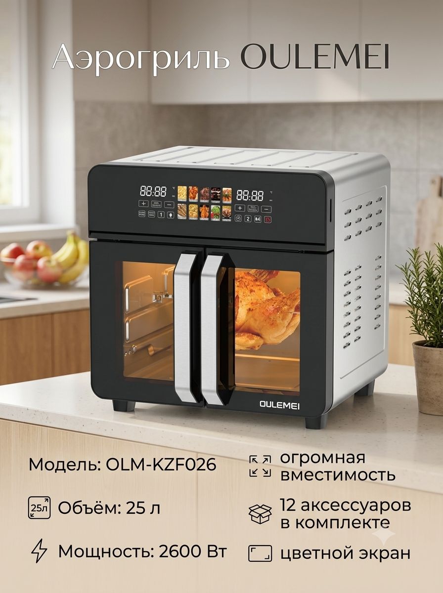 OULEMEI Аэрогриль OLM-KZF026
