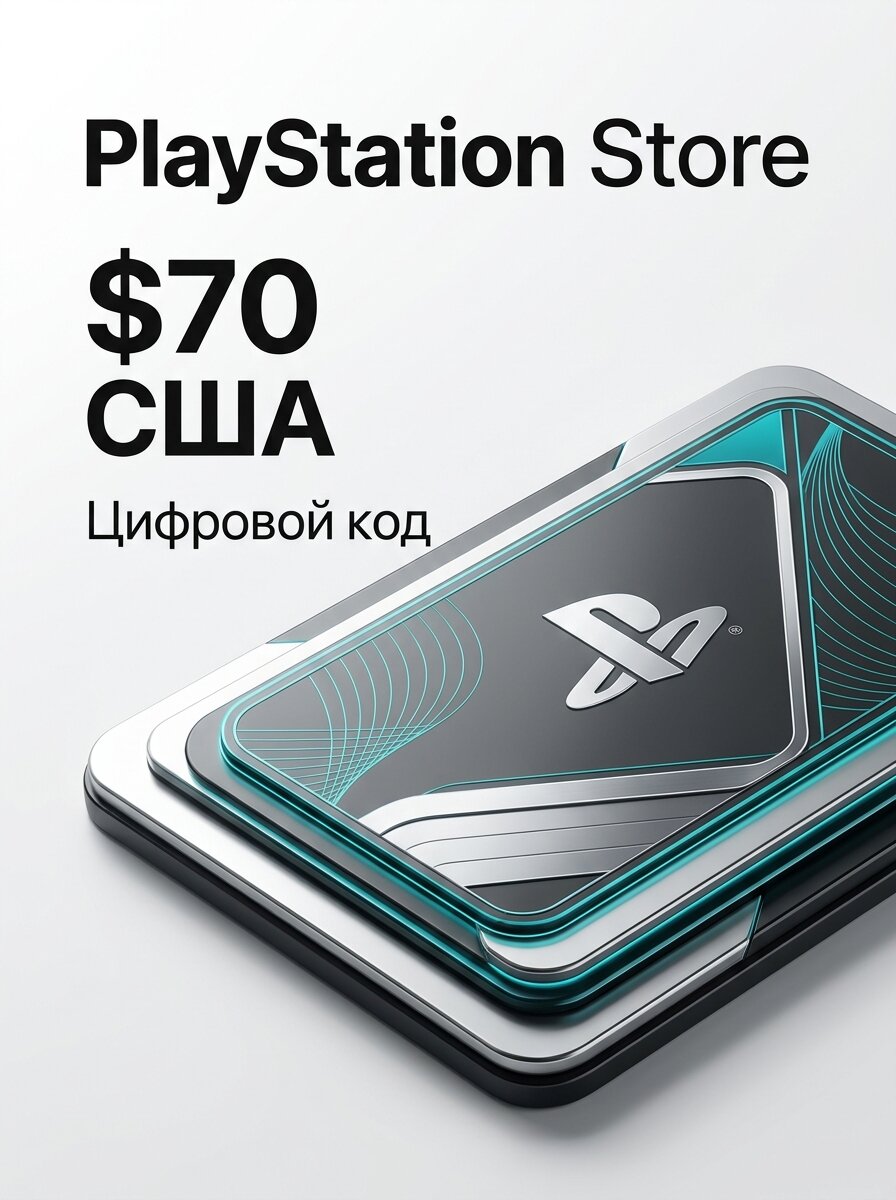 Подарочная карта PlayStation Store $70 для PlayStation 5, электронный ключ, регион Оман