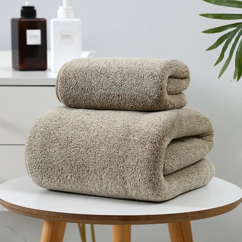 Бамбуковые полотенца Grey Bamboo Towels 70x140cm 1psc, 1pcs