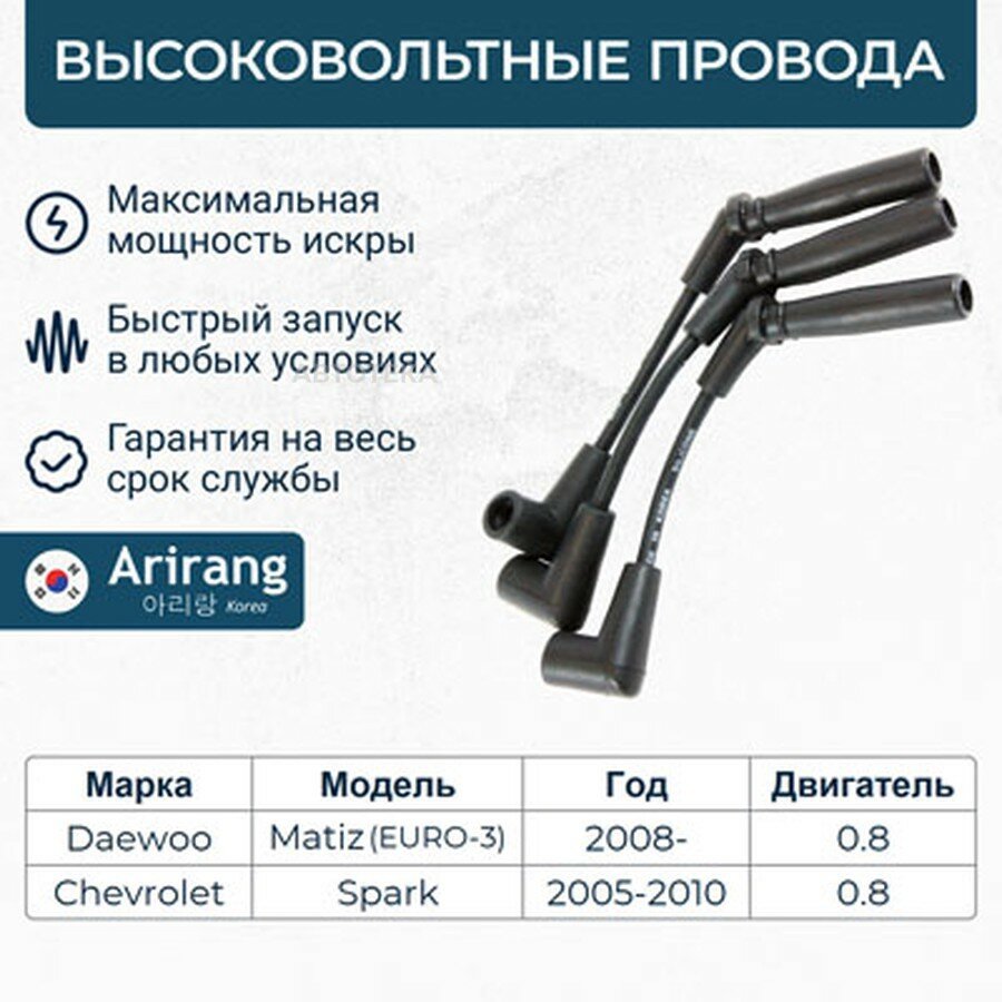 Провода высоковольтные ARIRANG SPB2621