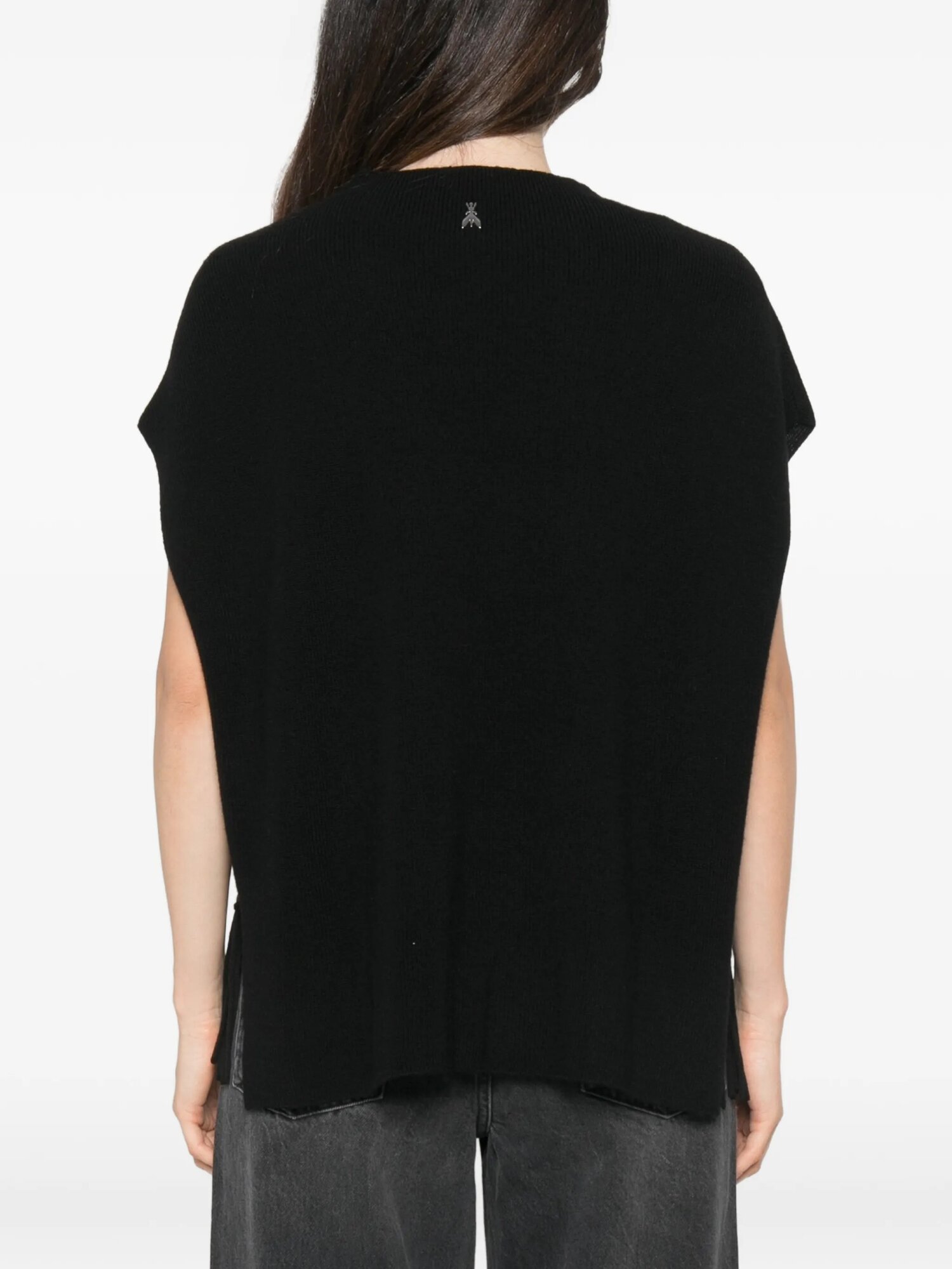 Накидка PATRIZIA PEPE Fringe-trimmed poncho, размер OneSize — фото 1