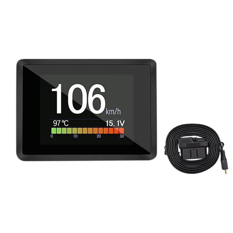 А203 obd2: бортовой компьютер, цифровой дисплей скорости, расход топлива, obd2-сканер