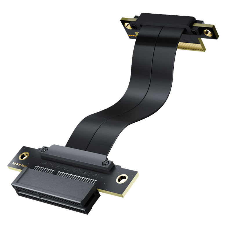 MOGE Capricorn PCIe 4.0 X4 Extension Cable 90-180 градусов поворота сетевой карты расширения адаптер 40 см