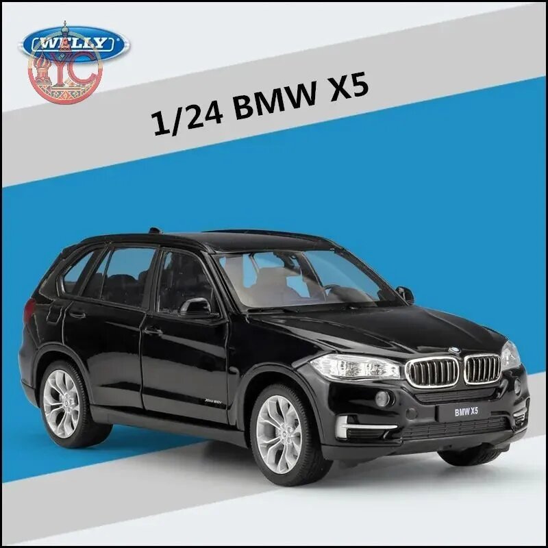 1:24 BMW X5 SUV Alloy Car Model Metal Toy, Металлическая модель автомобиля, мальчик игрушечный подарок
