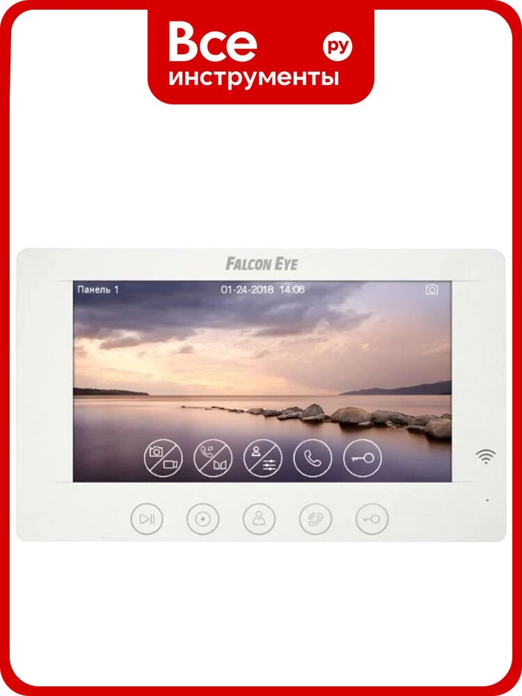 Монитор видеодомофона Falcon Eye с поддержкой форматов AHD, CVI, TVI Cosmo HD Wi-Fi 00-00182798