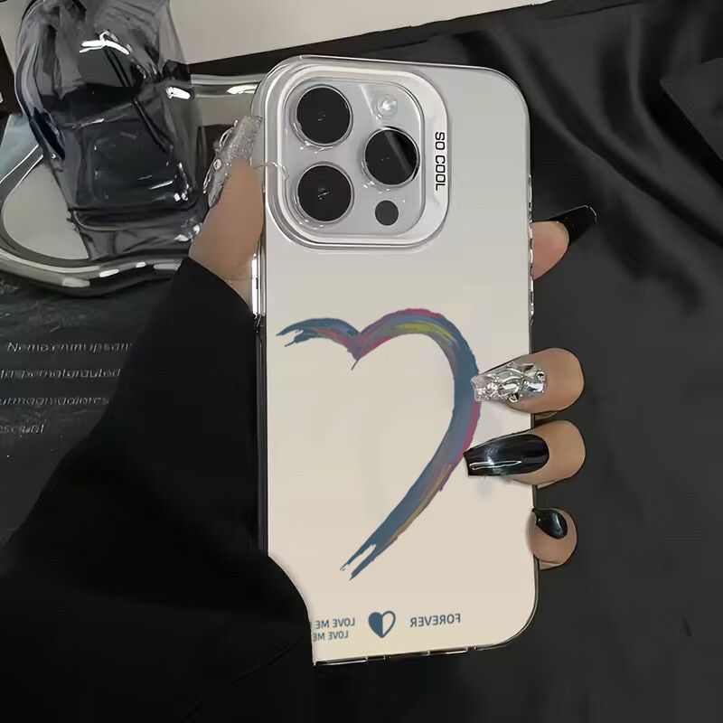 Чехол на Aйфон 11 / IPHONE 11 белый Правая половина-Любовная пара силиконовый противоударный