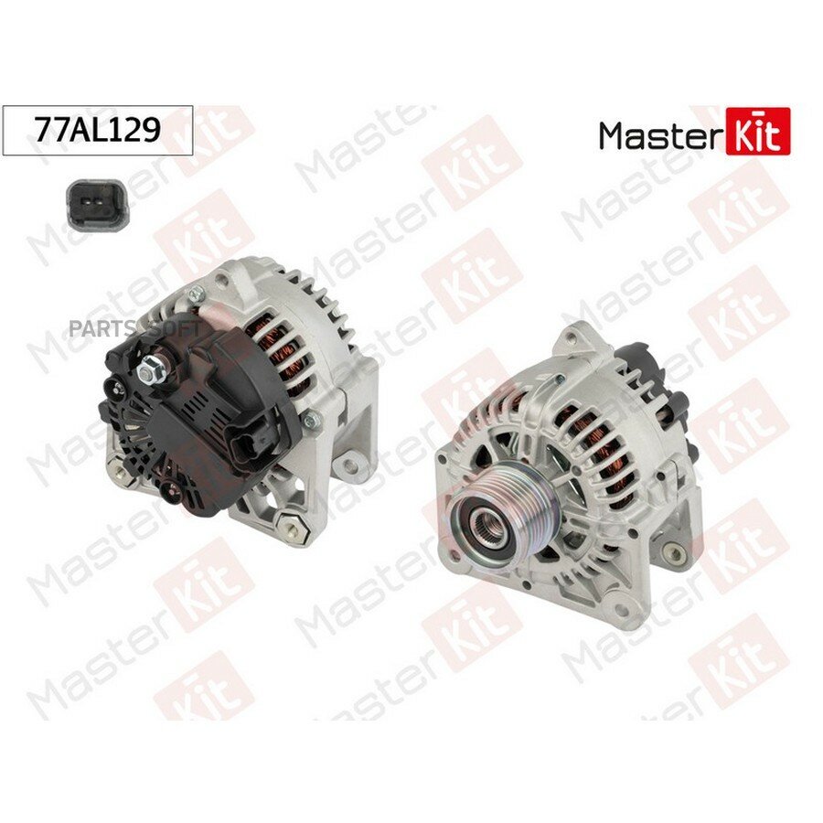 Генератор от официального дистрибьютора, MASTERKIT, артикул 77AL129
