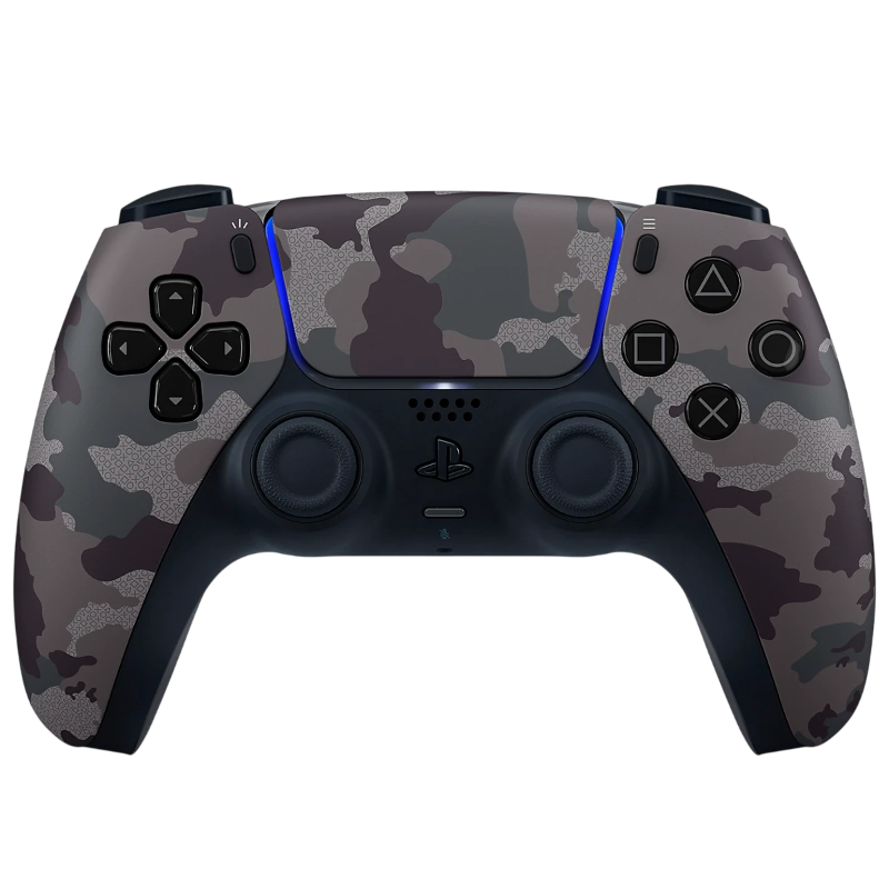 Геймпад Sony DualSense for PlayStation 5, USB-C, Bluetooth, для PS5, PS5 Pro, серый CFI-ZCT2WGrayCamo