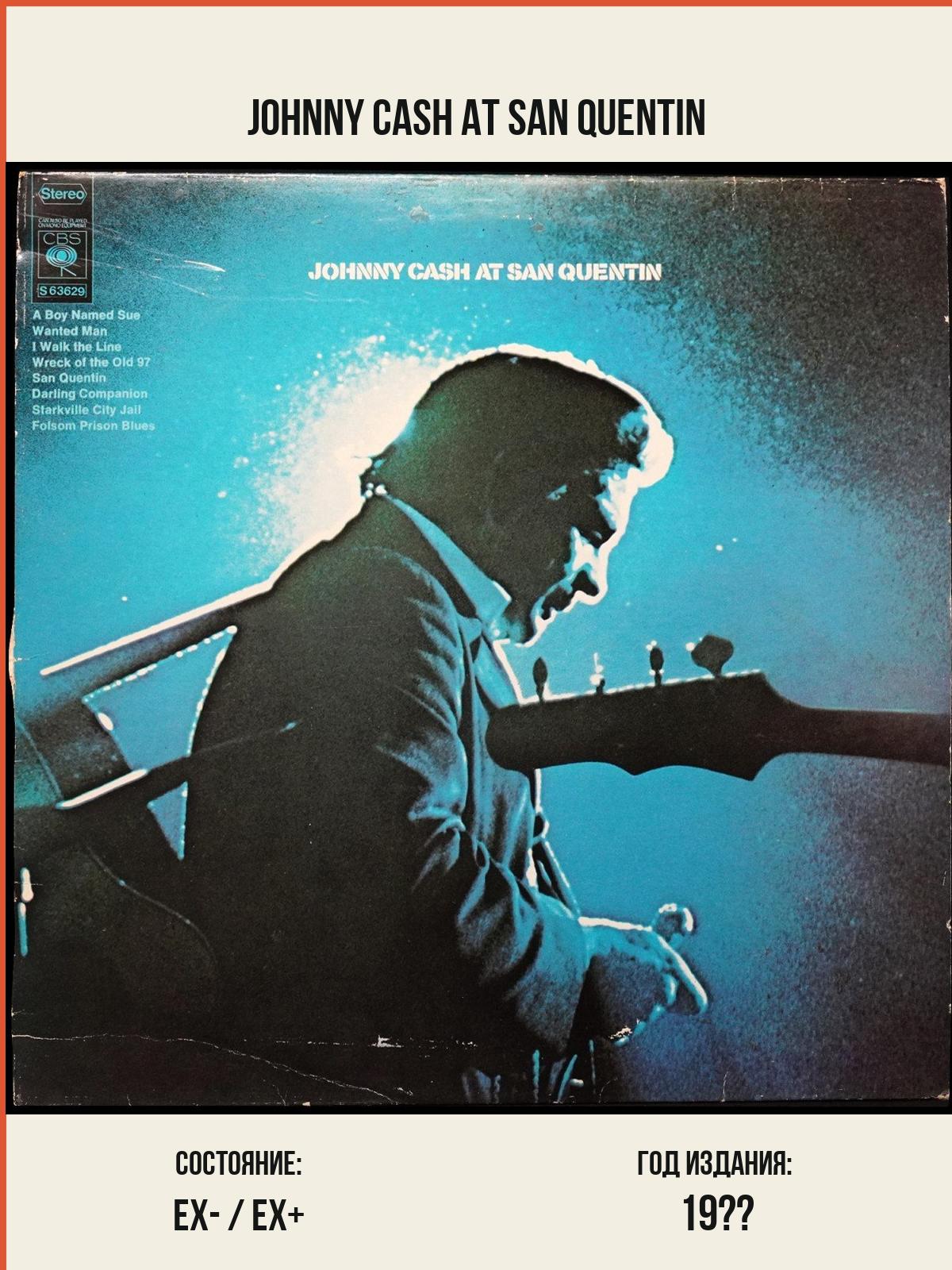 Виниловая пластинка CBS Johnny Cash – Johnny Cash At San Quentin