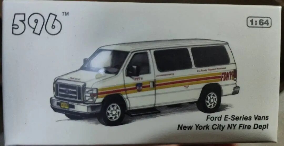 Ford E-Series Vans, FDNY, 1:64, белый