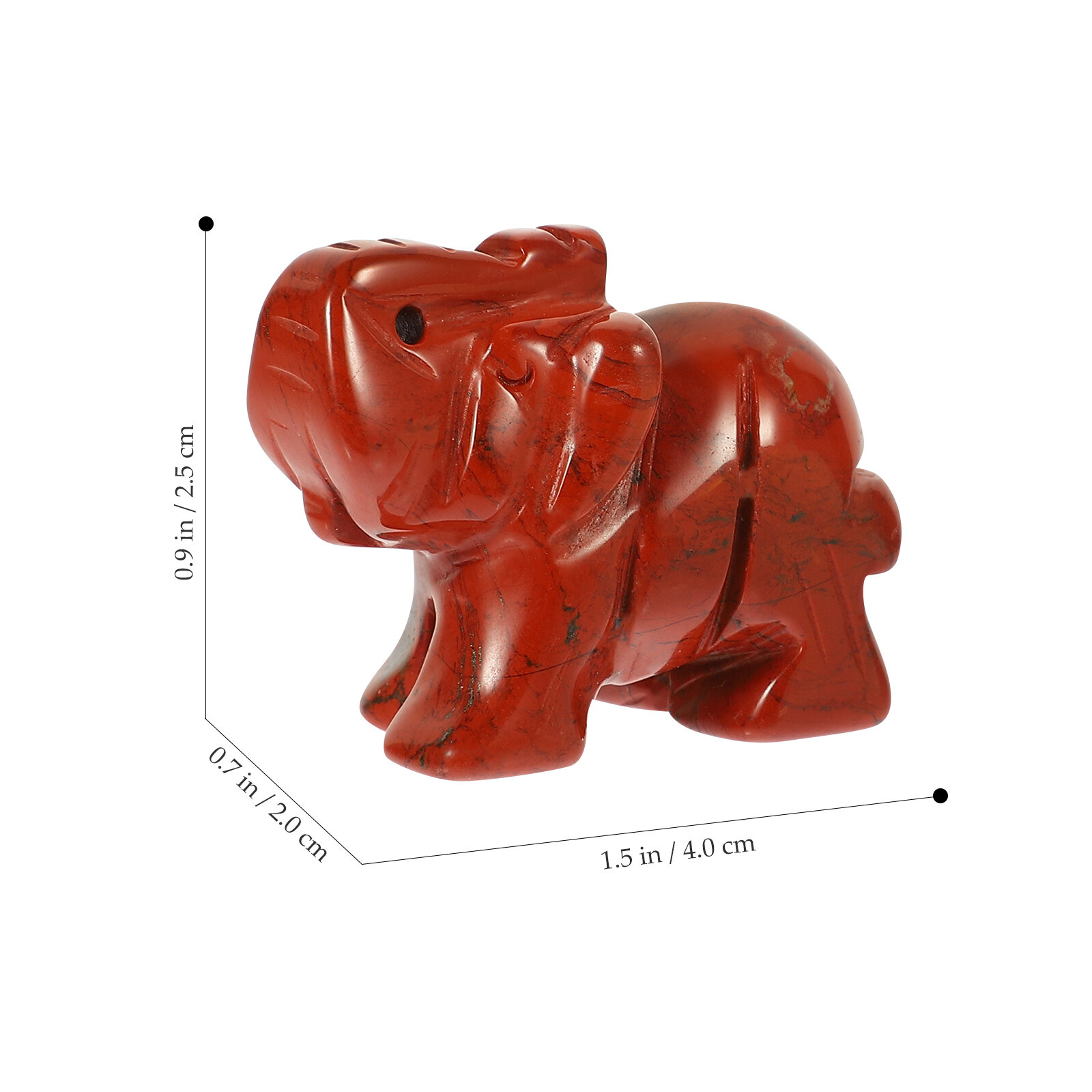2 Статуэтки Слона Из Кристалла Премиум Материал Подарок Для Дома 4.00X2.50X2.00Cm