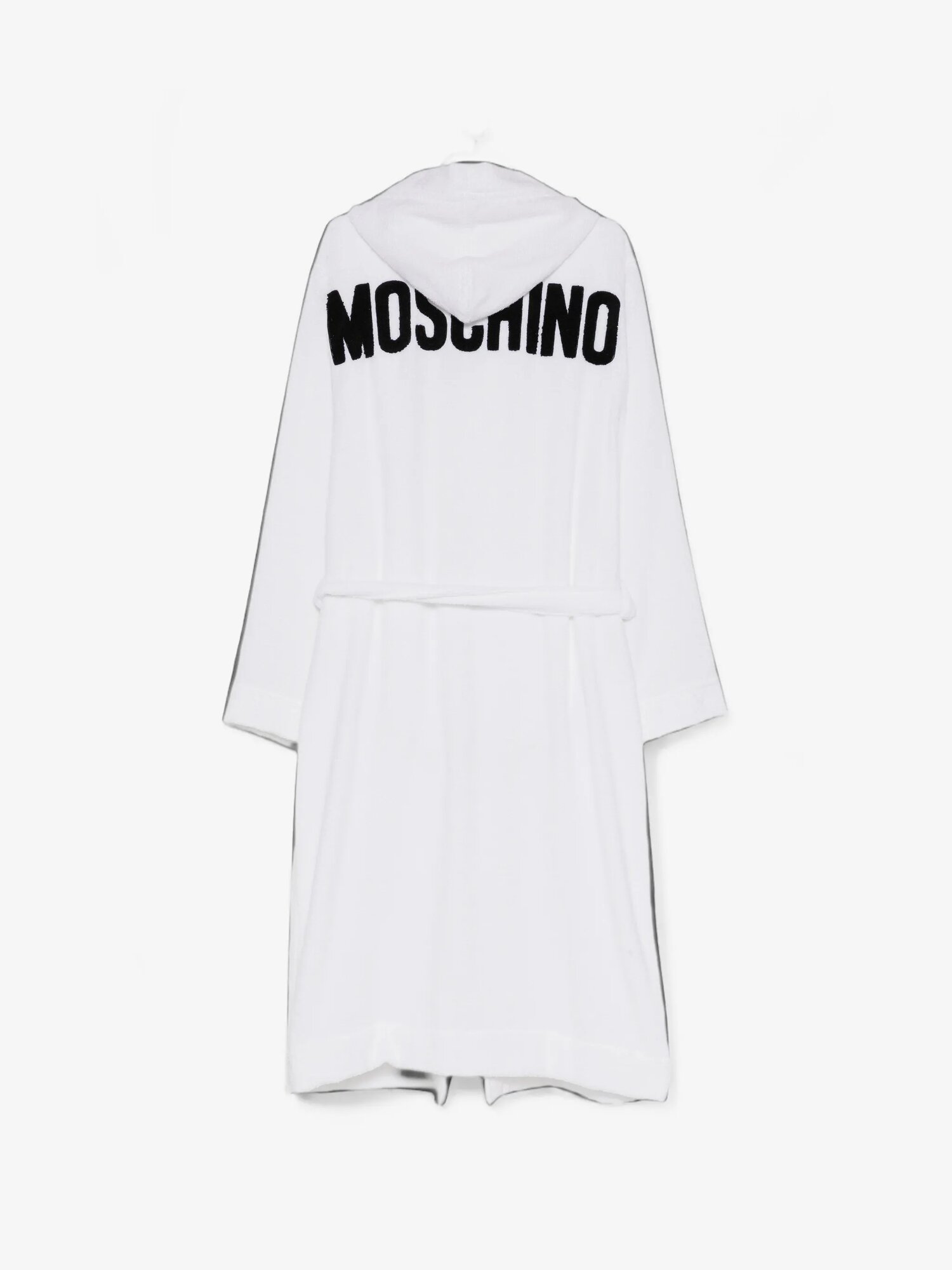 Халат MOSCHINO Belted hood bathrobe, размер XL, белый — фото 1