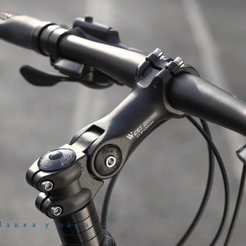 Вынос руля WEST BIKING 31.8*120мм, алюминий, черный, регулируемый подъем 0-60 градусов