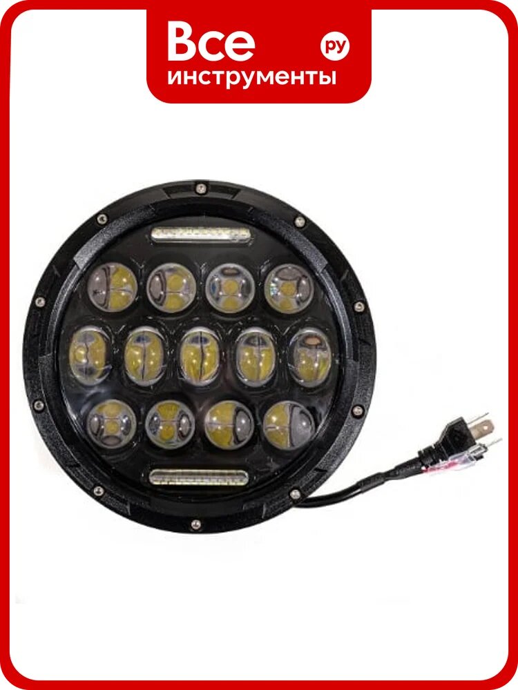 Cветодиодная фара SKYWAY OFF ROAD 177х65 мм круглая 12V/24V 40W 6000К 13 LADA Niva S07201081