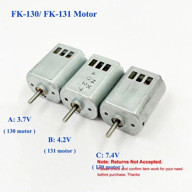 Двигатель постоянного тока Micro FK-131SH, Model A (130 motor), 130 об/мин