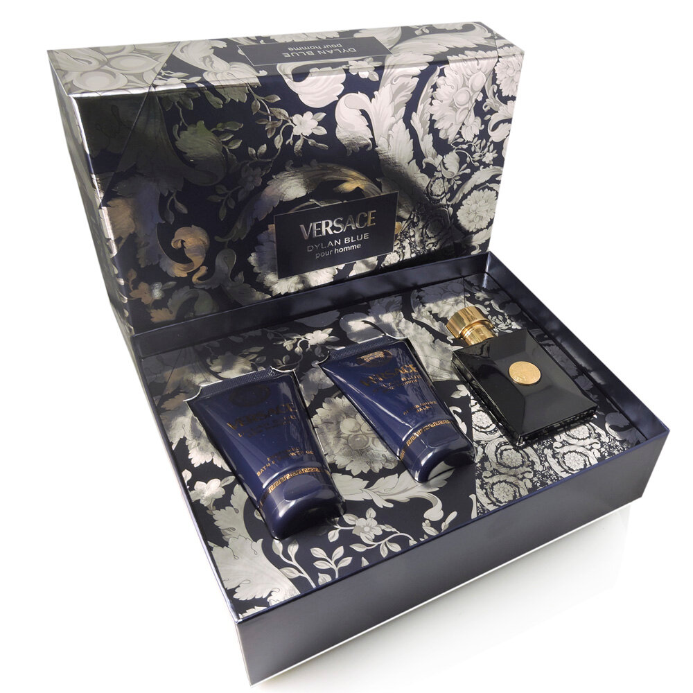 Туалетная вода Versace Pour Homme Dylan Blue набор 3*50 мл (50 мл + 50 мл + 50 мл)