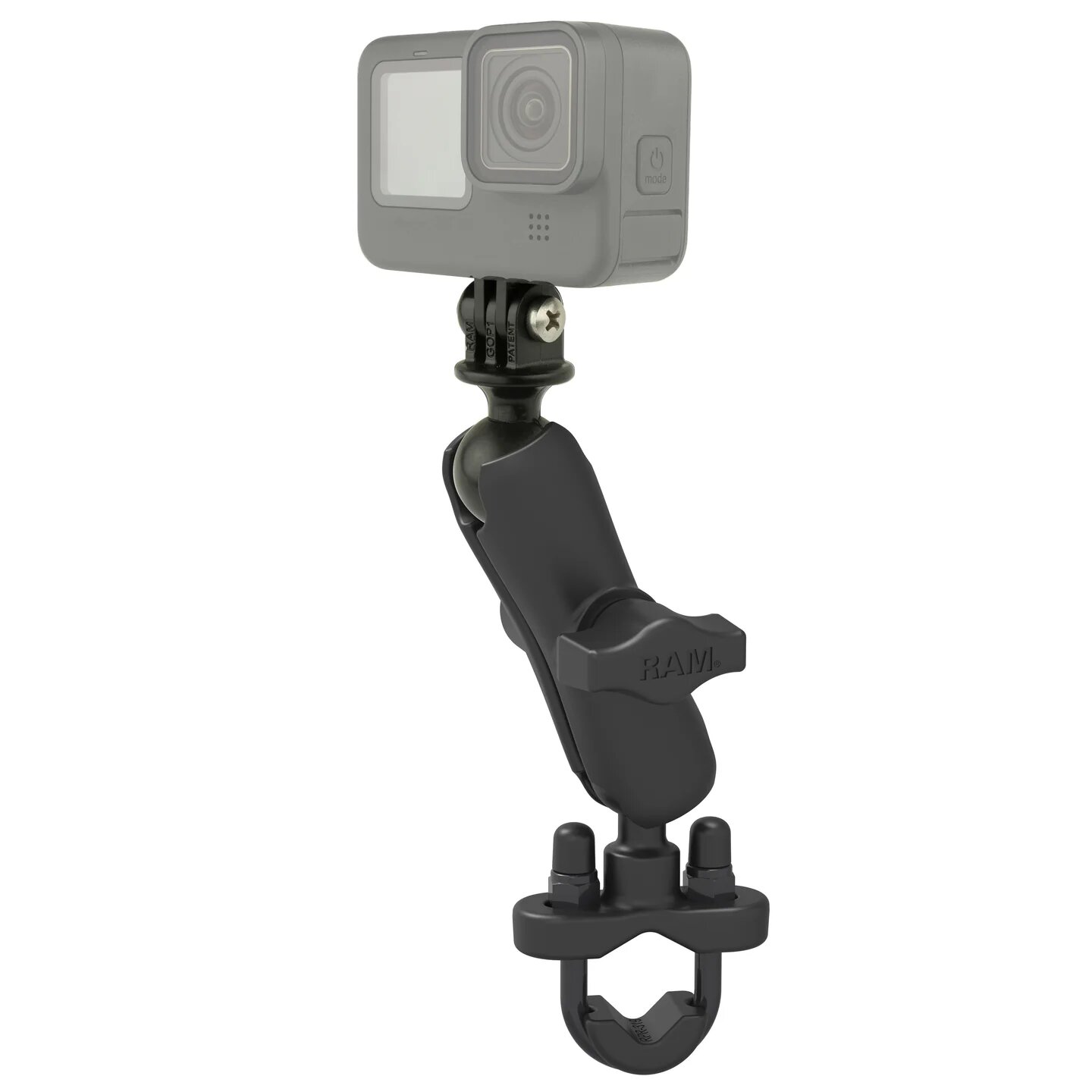 RAM-B-149Z-GOP1U крепление RAM камер GoPro на руль или трубу диаметром от 0,5 до 1,25", муфта 95 мм