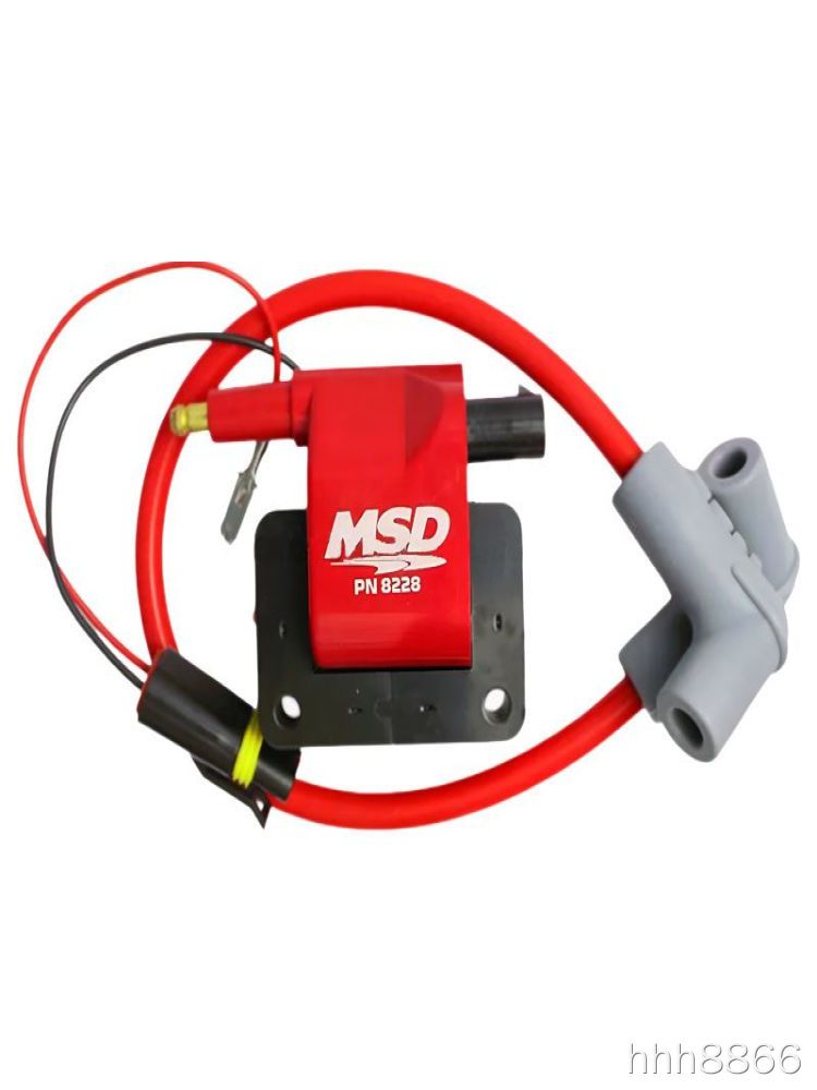 Катушка зажигания MSD 8228 красная универсальная для FI и Carb 2-контактная для авто