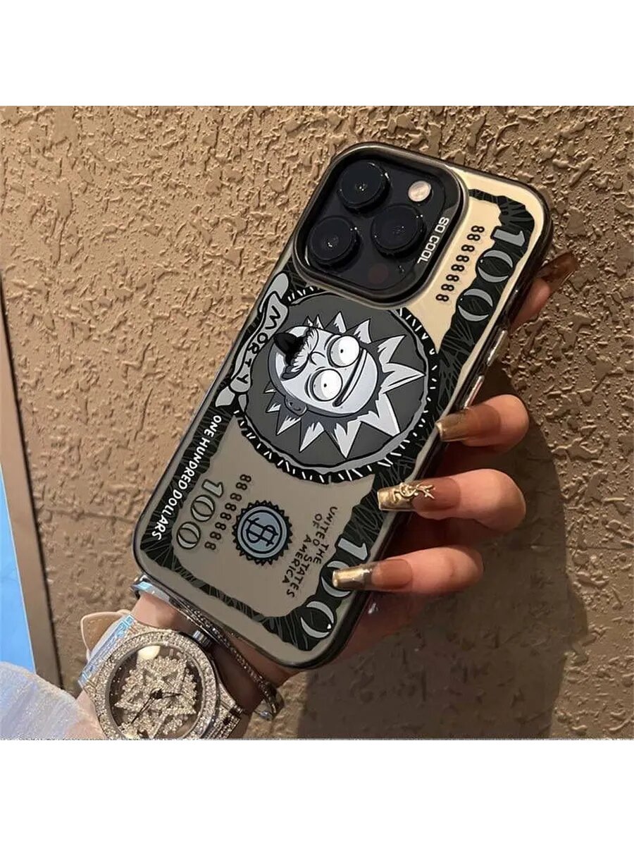 Чехол на IPHONE 13 PRO чёрный IPHONE стиле 100 долларов