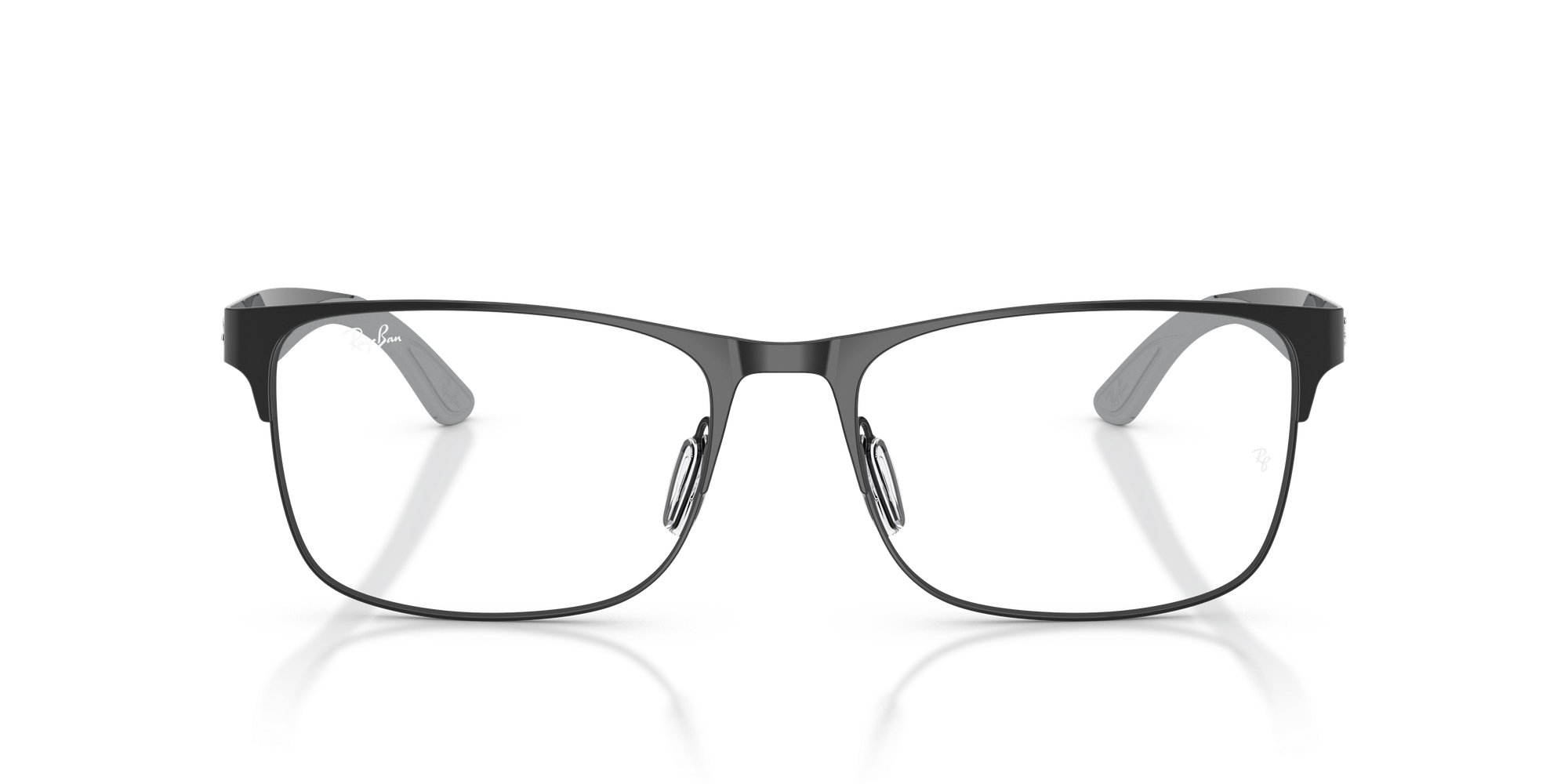 Оправа Ray-Ban 0RX7550 3222 57 RB7550 Optics прямоугольная металлическая черная унисекс