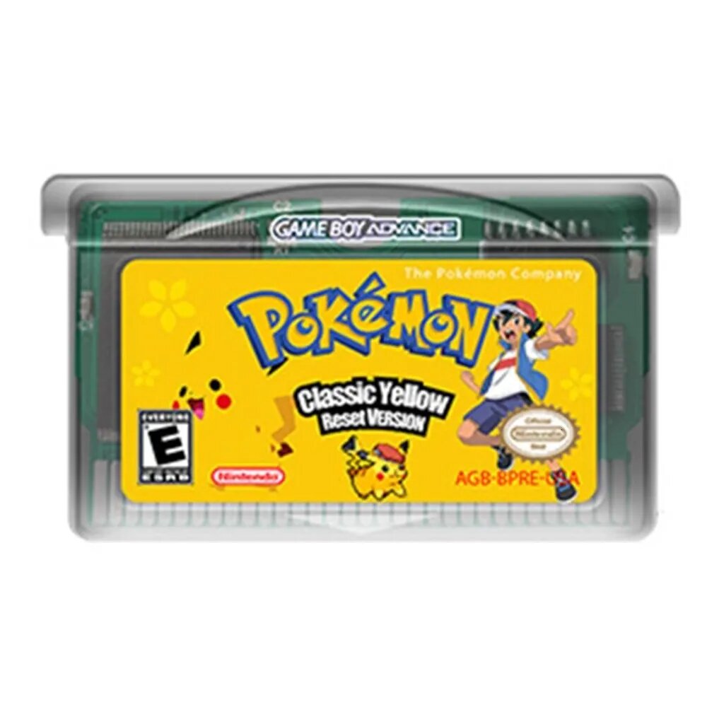 Игровая карта GBA с интегрированной памятью, - Классический желтый