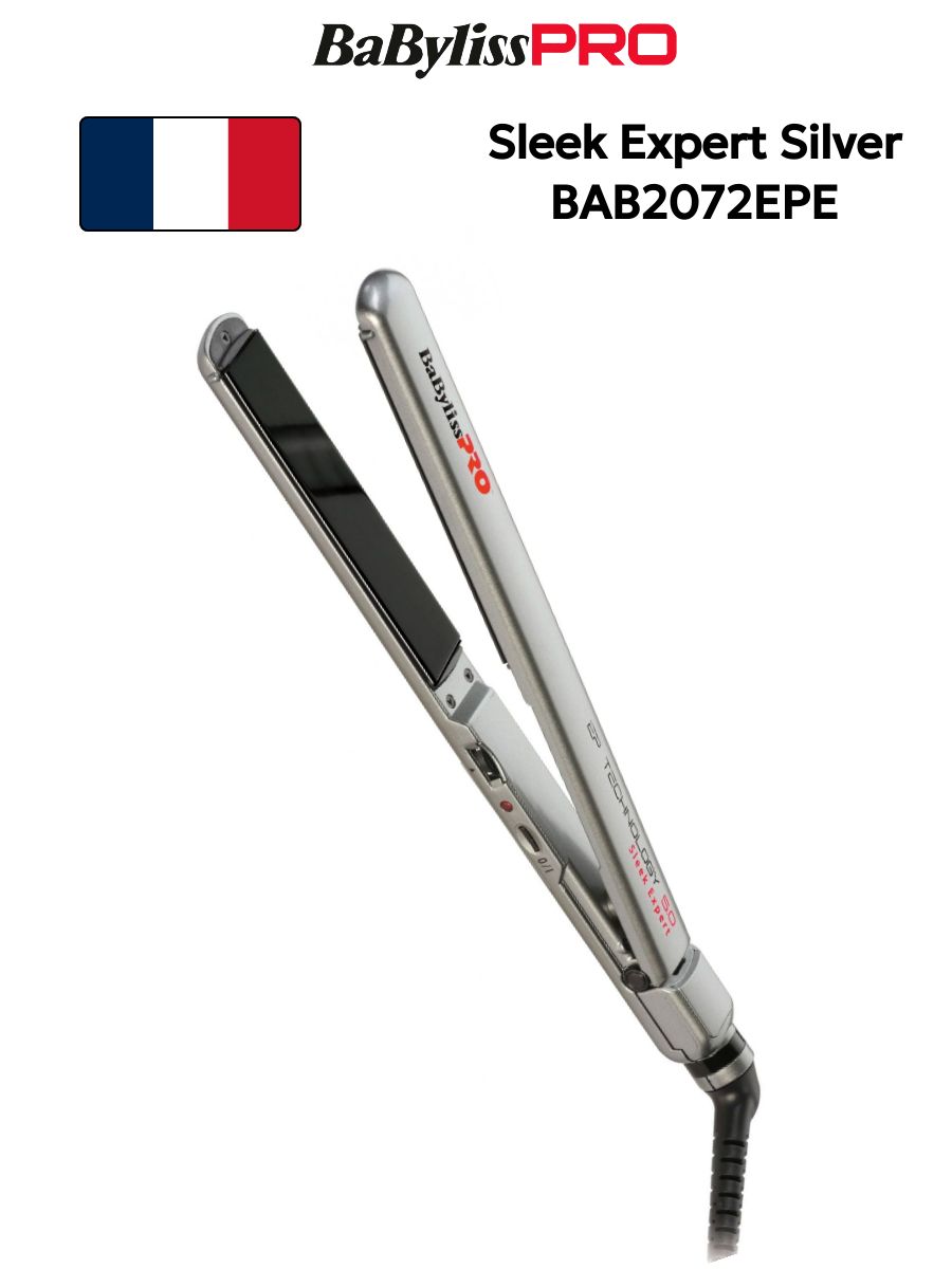 Стайлер для волос, утюжок выпрямитель BaByliss PRO Sleek Expert Silver BAB2072EPE