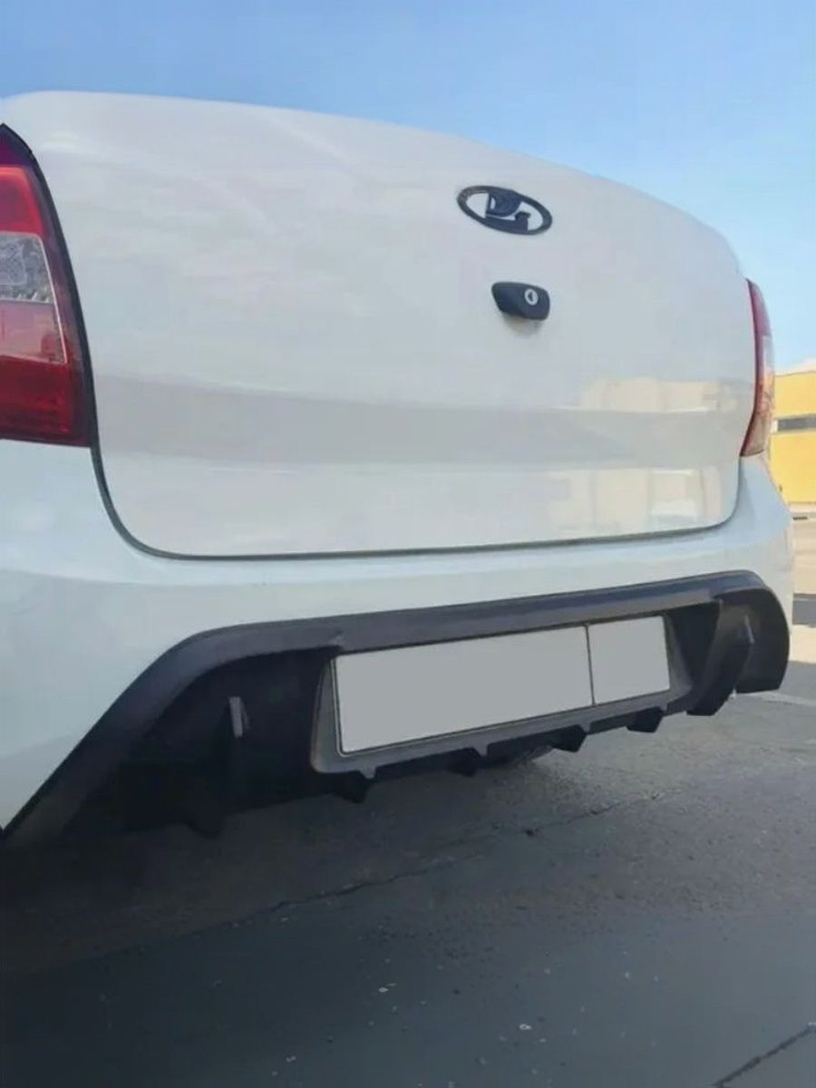 Диффузор заднего бампера Лада Гранта Седан, ВАЗ 2190 (Шагрень) Lada Granta SD, ABS-Пластик