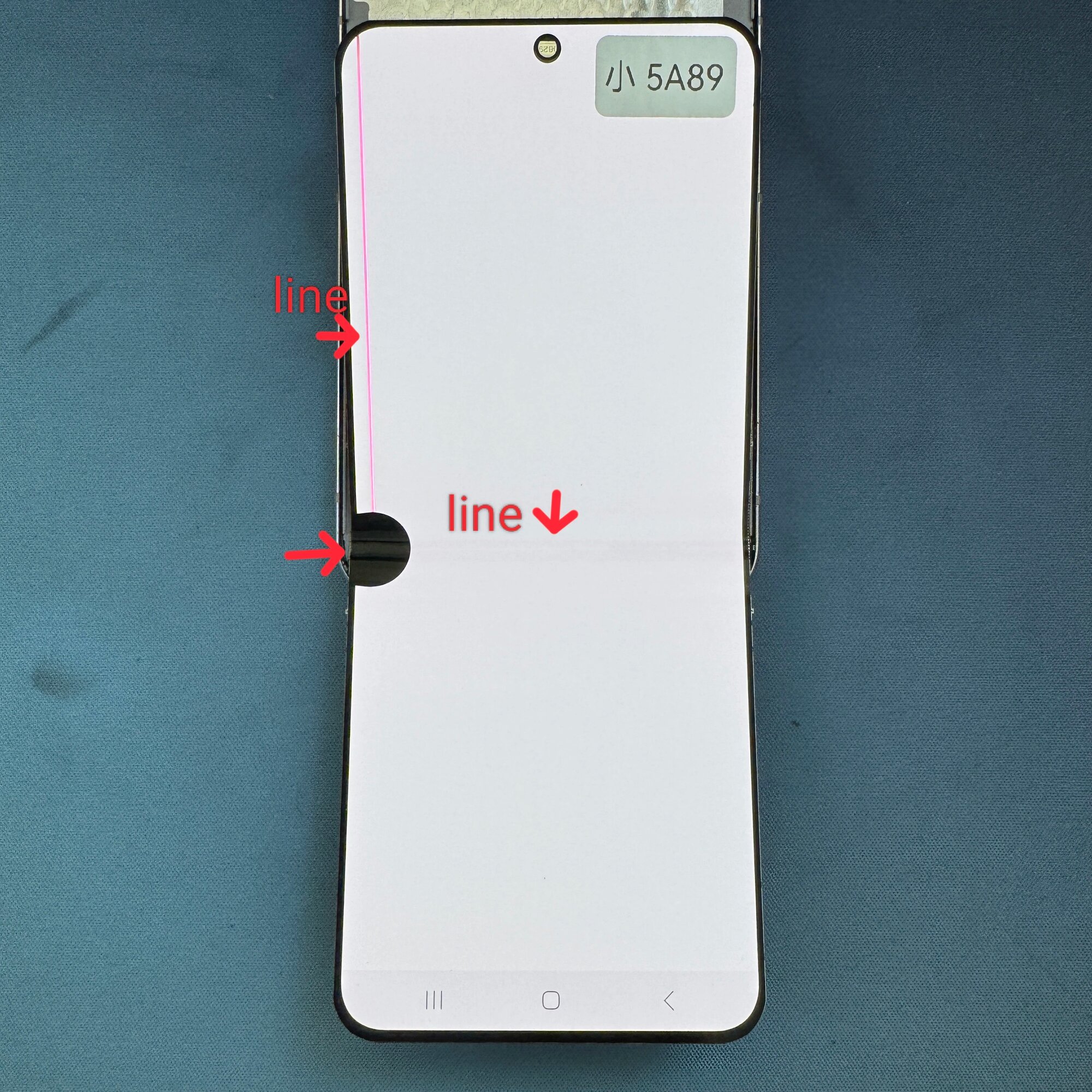 Подходит для Galaxy Z Flip 5 SM-F731U F731B F731D, комплект ЖК-дисплея для A89 No framework