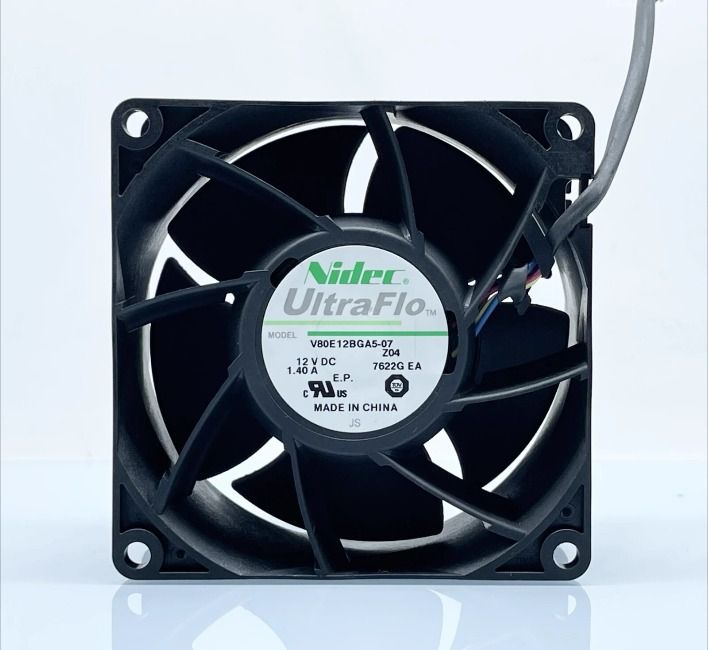 NIDEC V80E12BGA5-07 DC12V 1.4A 8см 8038 вентиляторы -
