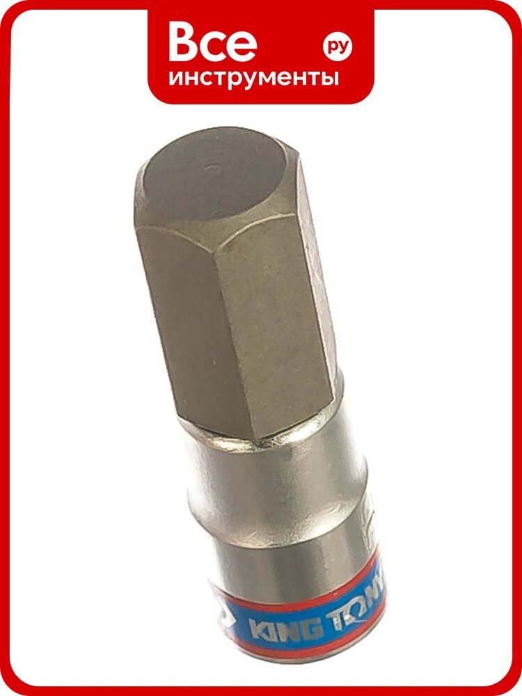 Торцевая насадка (бита) 1/4", HEX, 10мм, 37мм KING TONY 203510