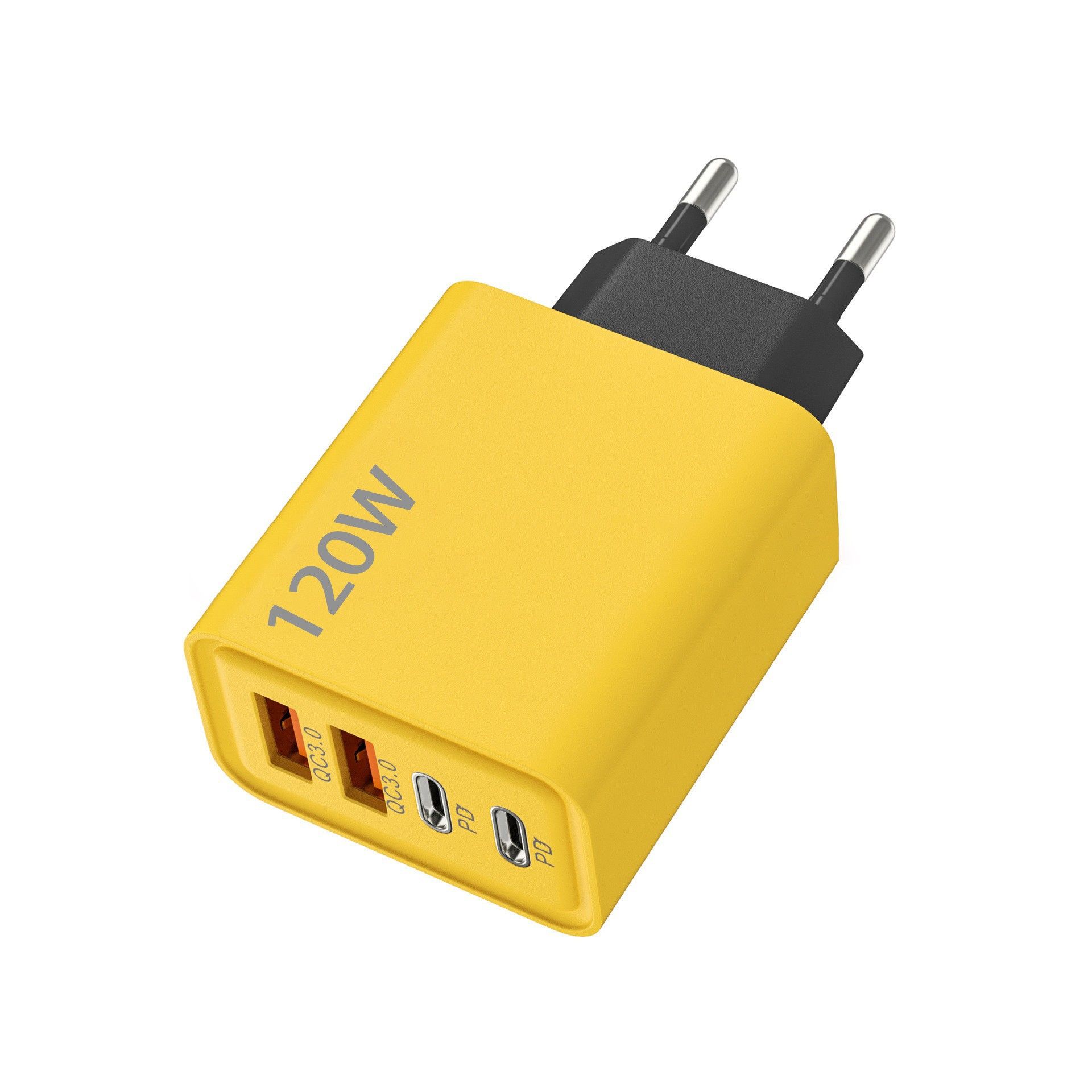 Пятипортовая быстрая зарядка 120W белая. Сетевое зарядное устройство QUALCOMM 3.0 2023 Новинка. PD+QC3.0. С тремя